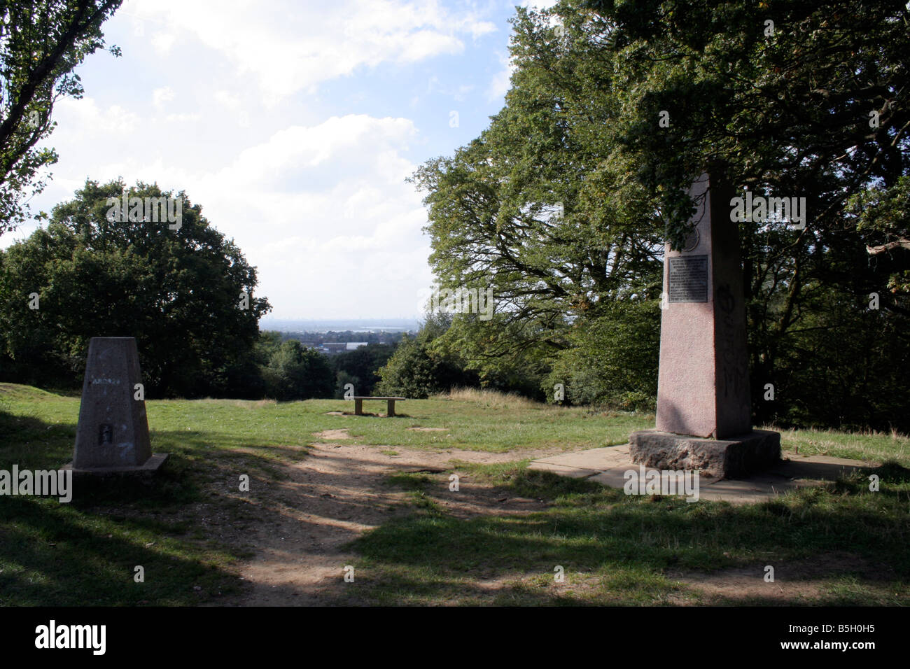 Greenwhich Meridian Pole Hill Stock Photo - Alamy