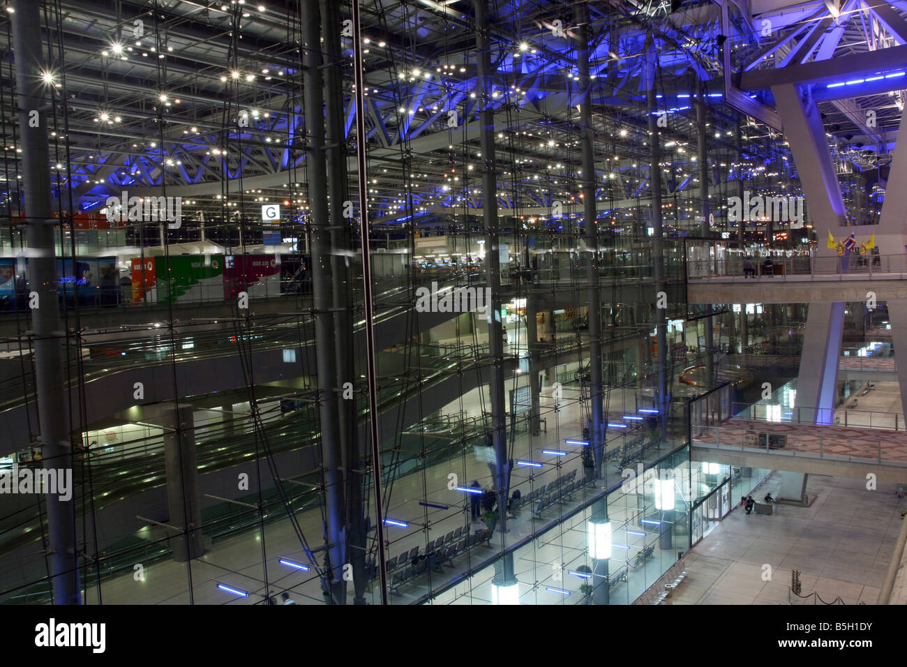 night shut at bangkok new airport suvarnabhummi Stock Photo - Alamy