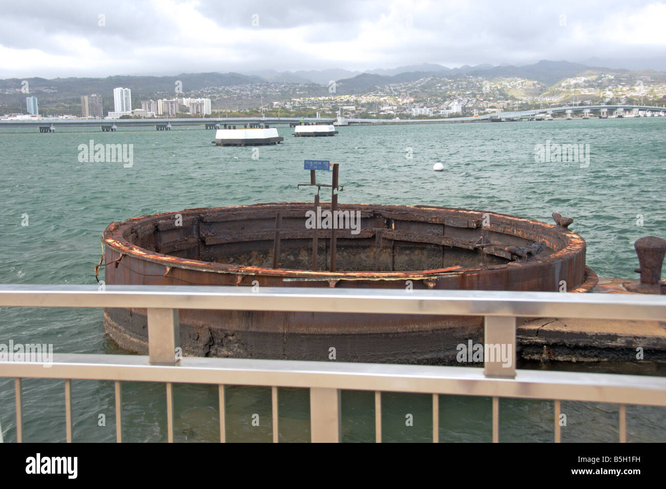 USS Arizona Gun Turret Stock Photo - Alamy