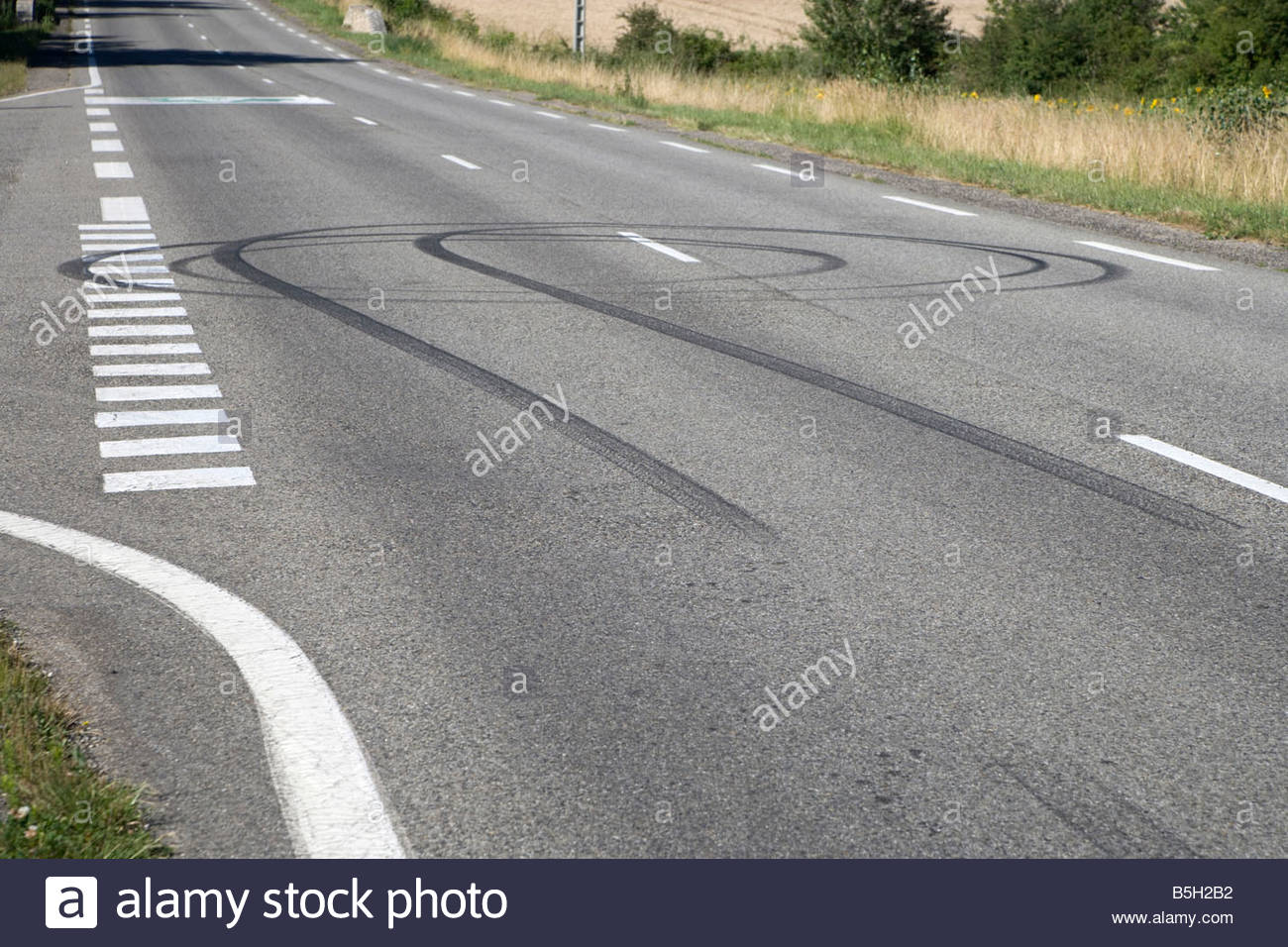 Skid Marks Stock Photos & Skid Marks Stock Images - Alamy