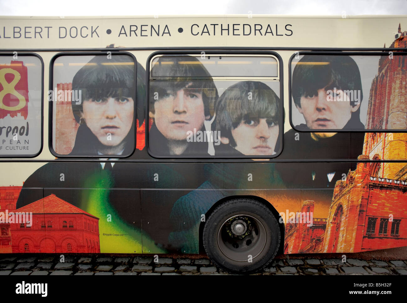 Beatles Bus, Liverpool, England, UK Stock Photo - Alamy