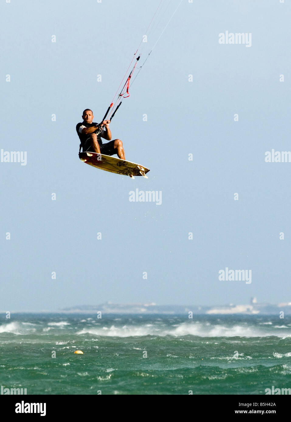high jump by a kitesurfer Stock Photo - Alamy