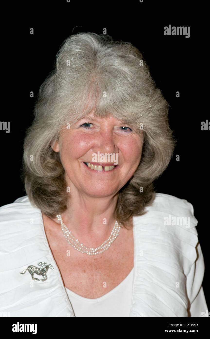 Jilly Cooper author and historian at the Cheltenham Literary Festival ...