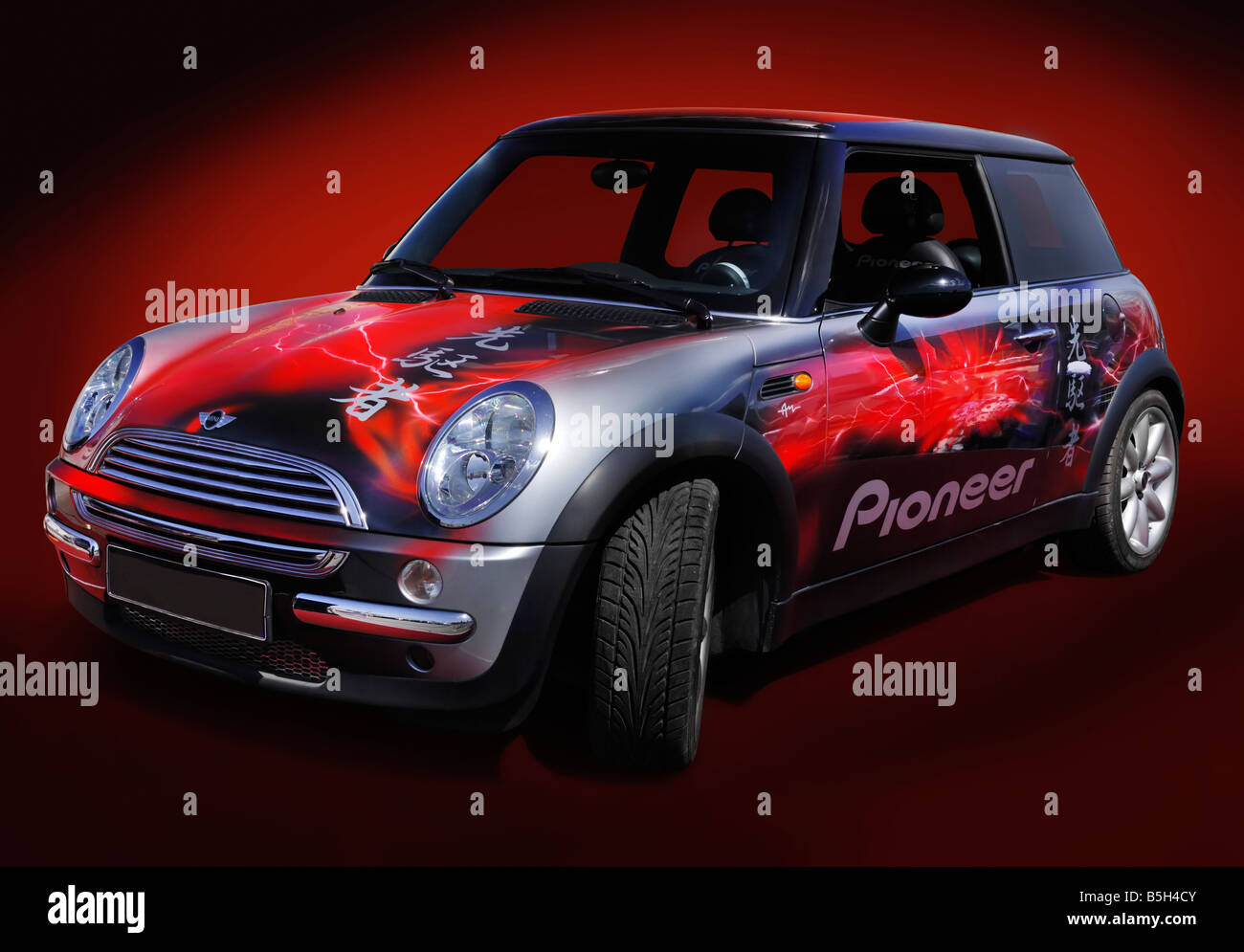 Painted stylish Mini Cooper Stock Photo - Alamy