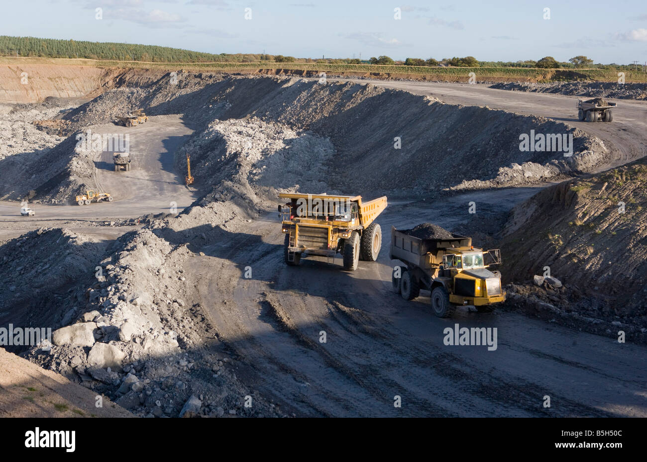 Opencast coal mine Widdrington Northumberland England UK Stock Photo ...