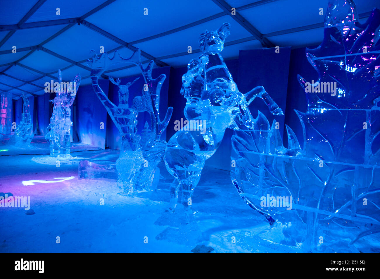 Ice sculptures at the Winterlude festival Ottawa Ontario Stock Photo ...