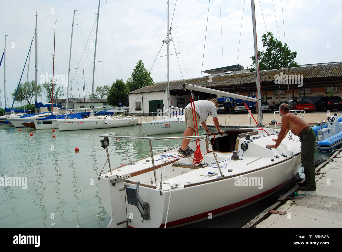 Balaton sailing hi-res stock photography and images - Alamy