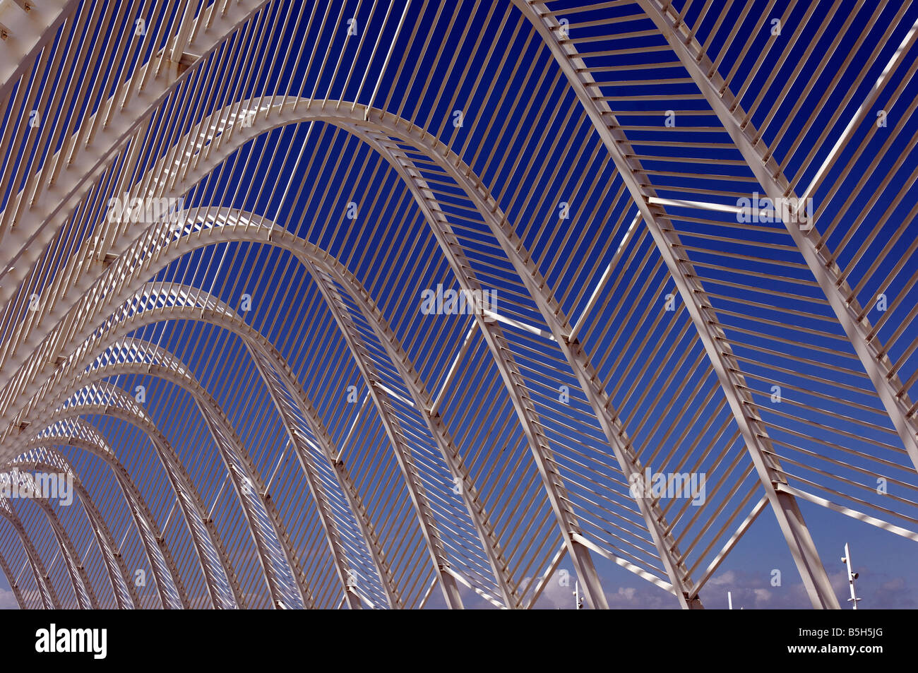 The modern arch at the entry to the Olympic Stadium, Athens, Greece ...
