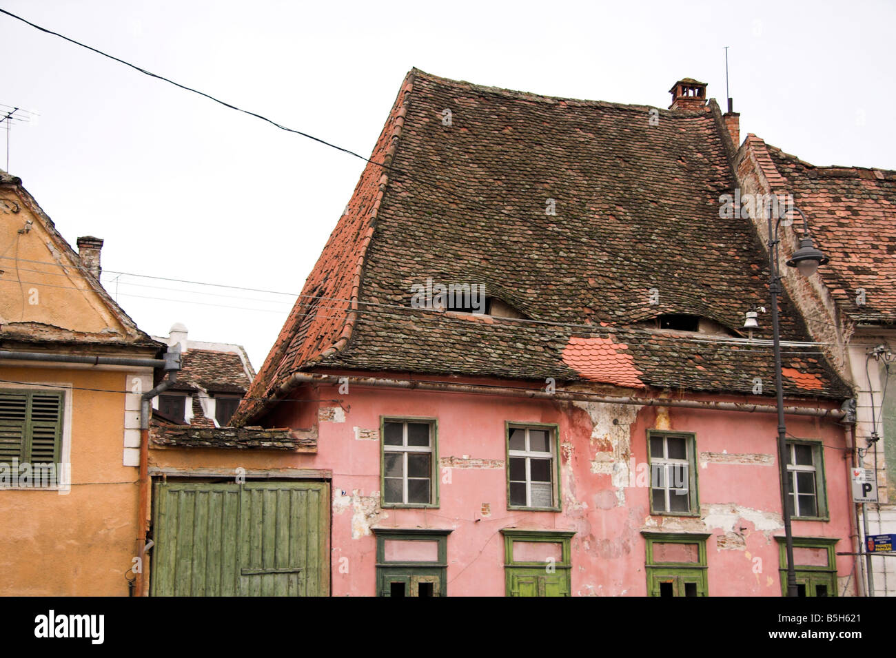 Medieval house, Sibiu, Transylvania, Romania Stock Photo - Alamy