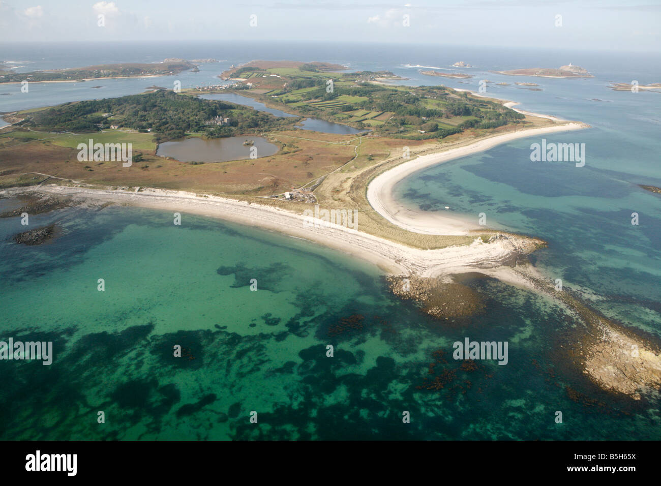 Isles of scilly aerial hi-res stock photography and images - Alamy