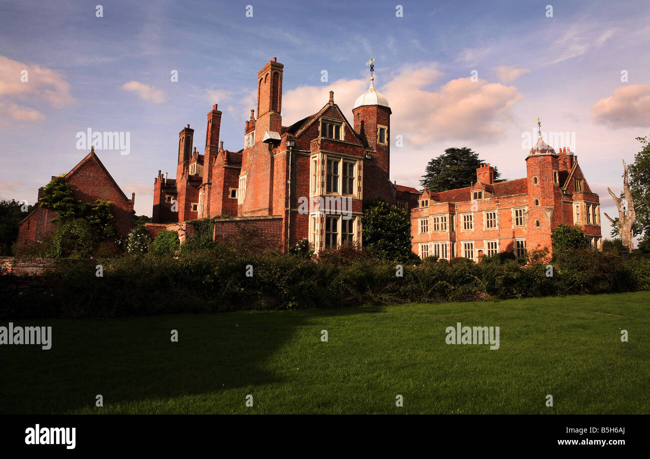 Kentwell Hall House and Gardens in Long Melford Suffolk in summer Stock ...