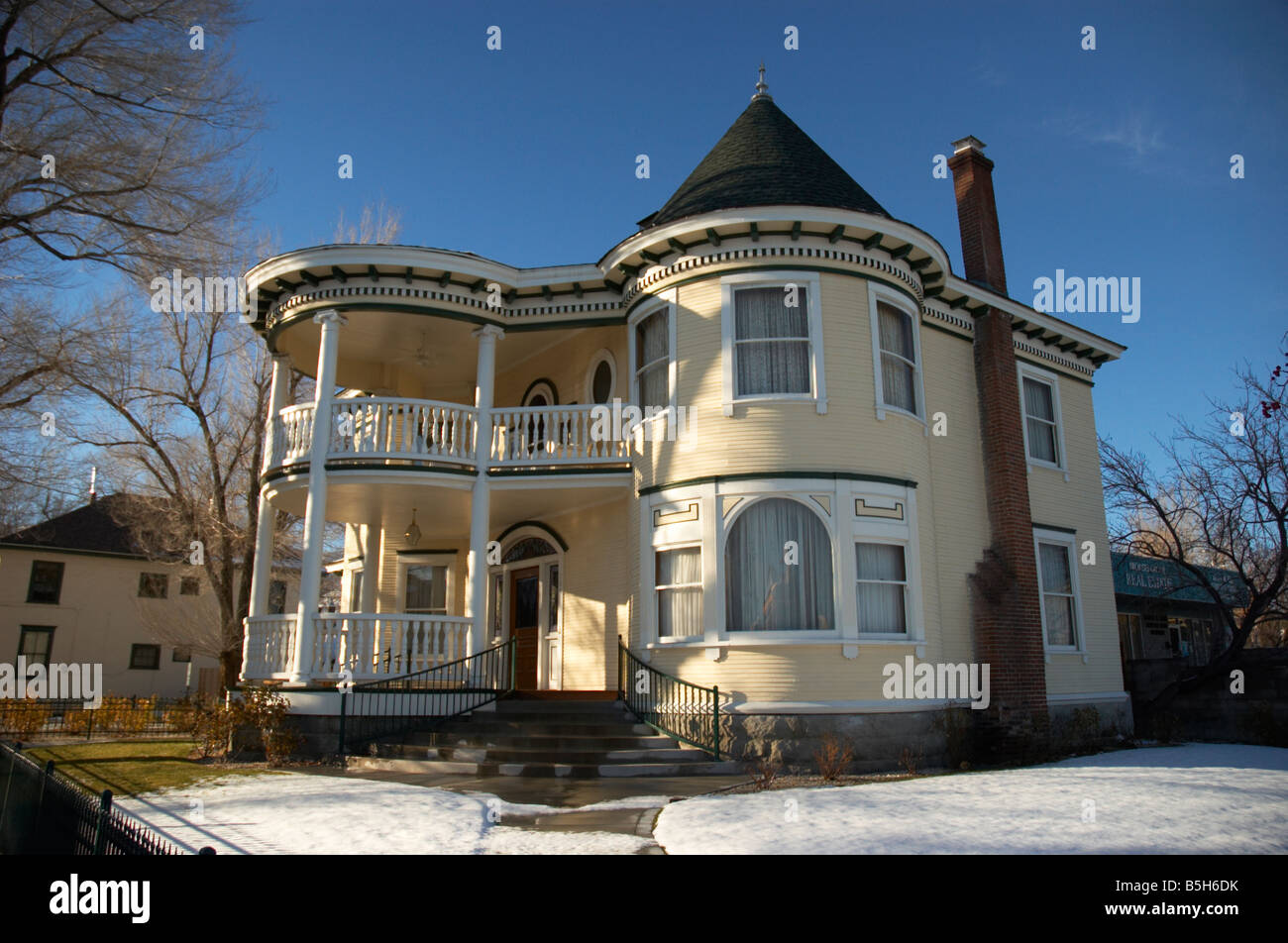 An old designed house in the suburbs of Carson City, Nevada, USA Stock ...