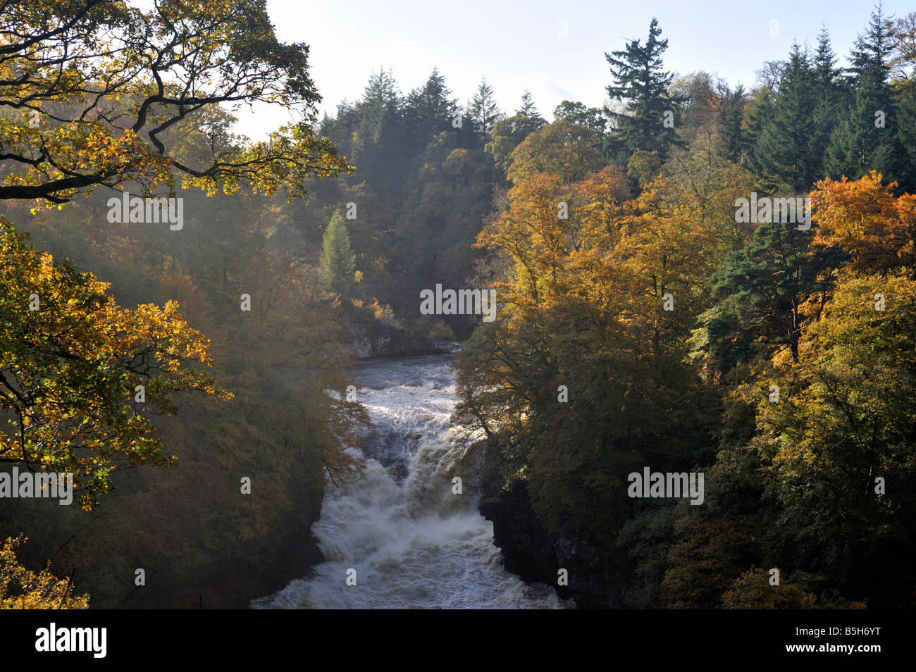 Corra Linn, Falls of Clyde, Bonnington, Lanarkshire, Scotland, United ...