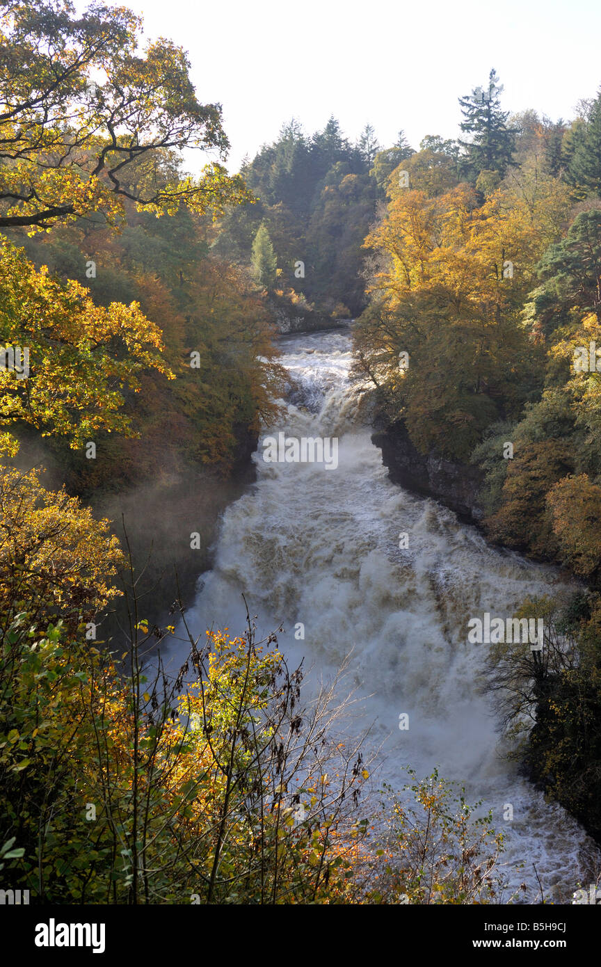 Corra Linn, Falls of Clyde, Bonnington, Lanarkshire, Scotland, United ...