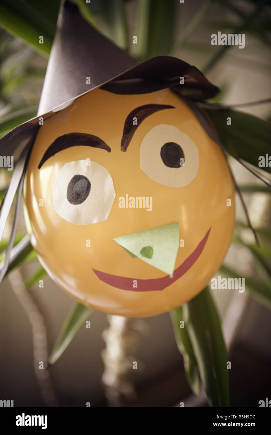Halloween witch balloon Stock Photo - Alamy