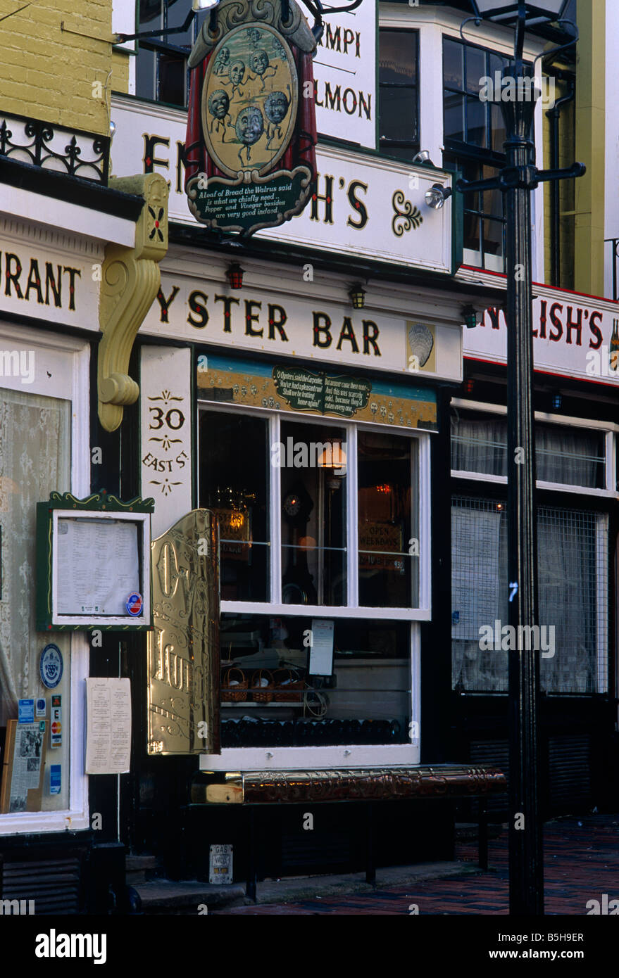 English's Oyster Bar, Brighton Stock Photo - Alamy