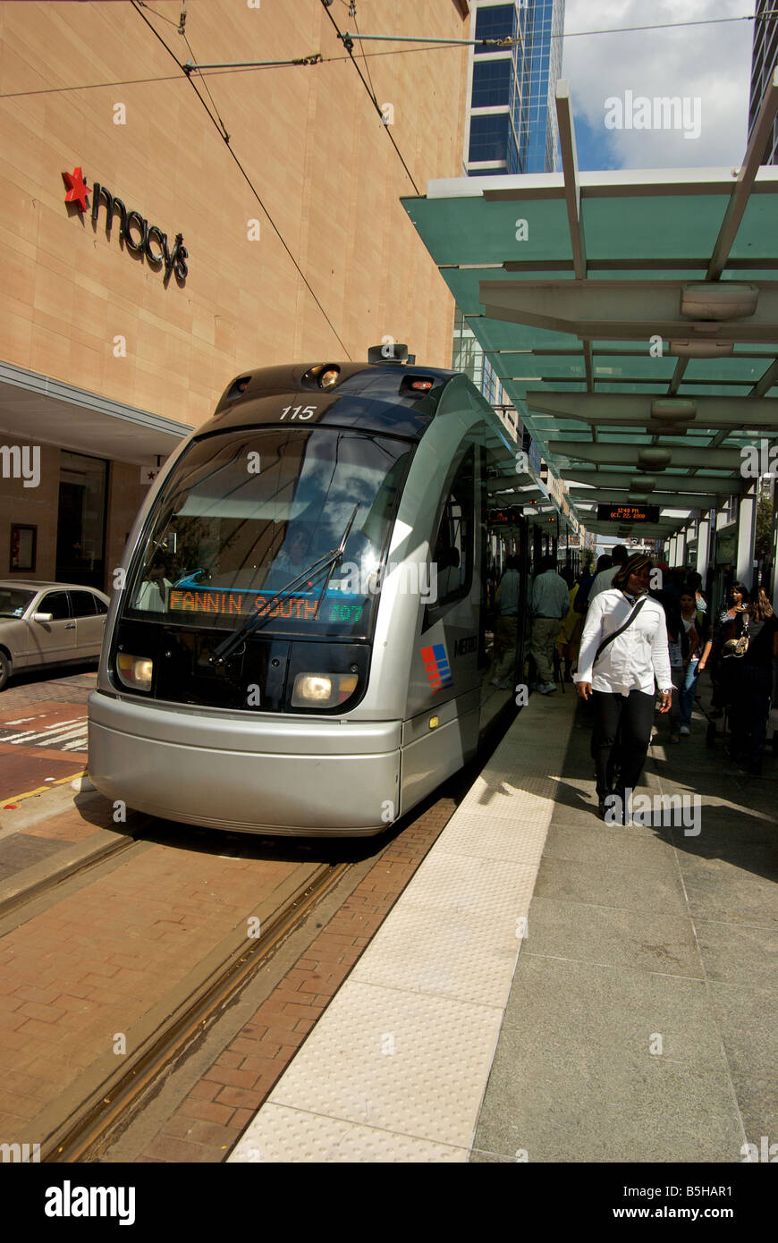 Houston metro rail system hi-res stock photography and images - Alamy