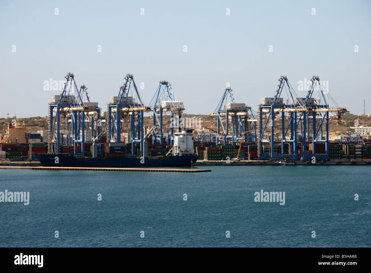 "Freeport Malta" Container Port in Malta Stock Photo - Alamy