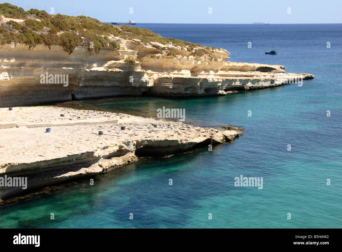 The beautiful Delimara Bay in southeast Malta Stock Photo - Alamy