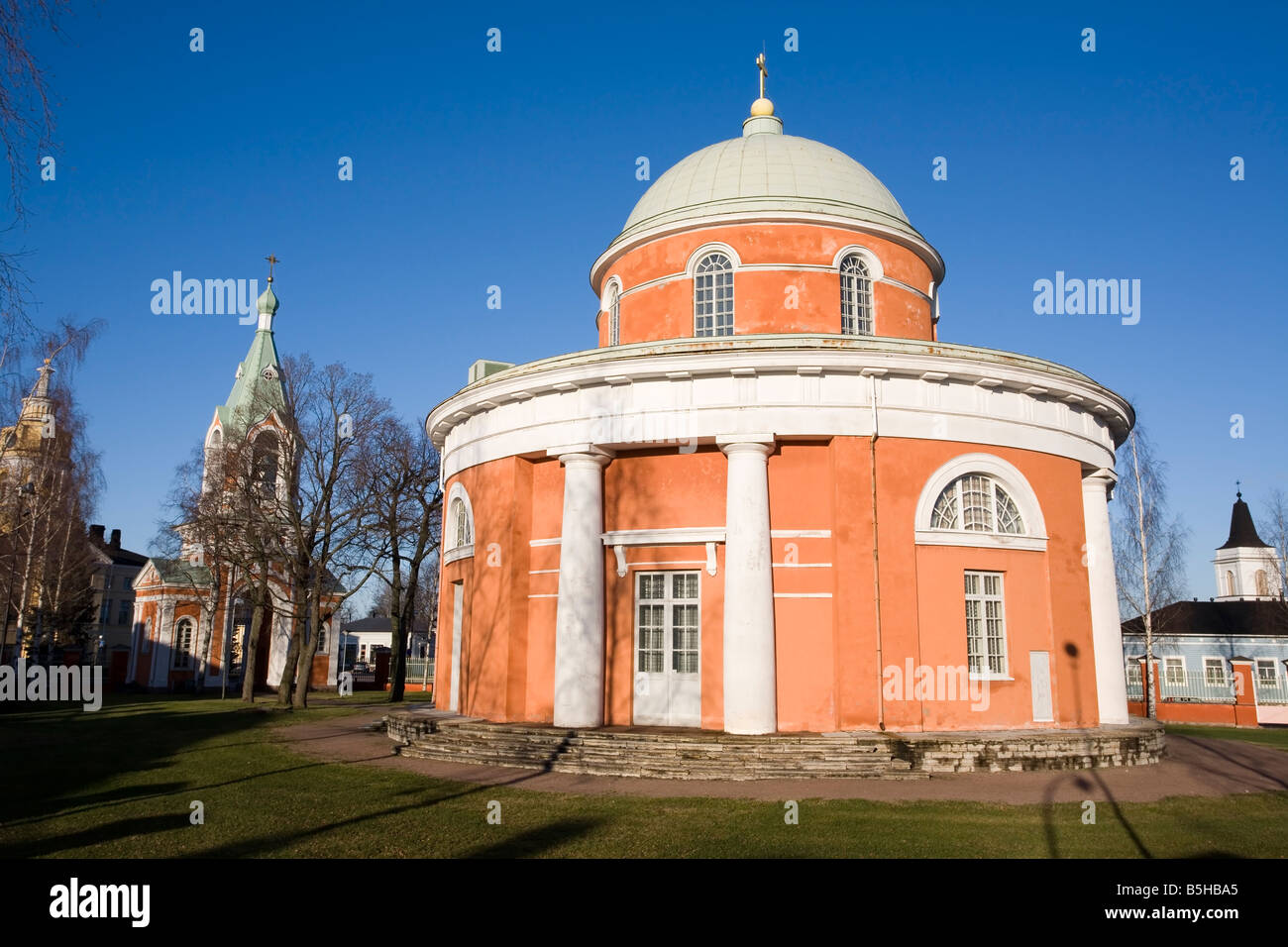 Orthodox church of St Peter and St Paul in Hamina Finland Stock Photo ...