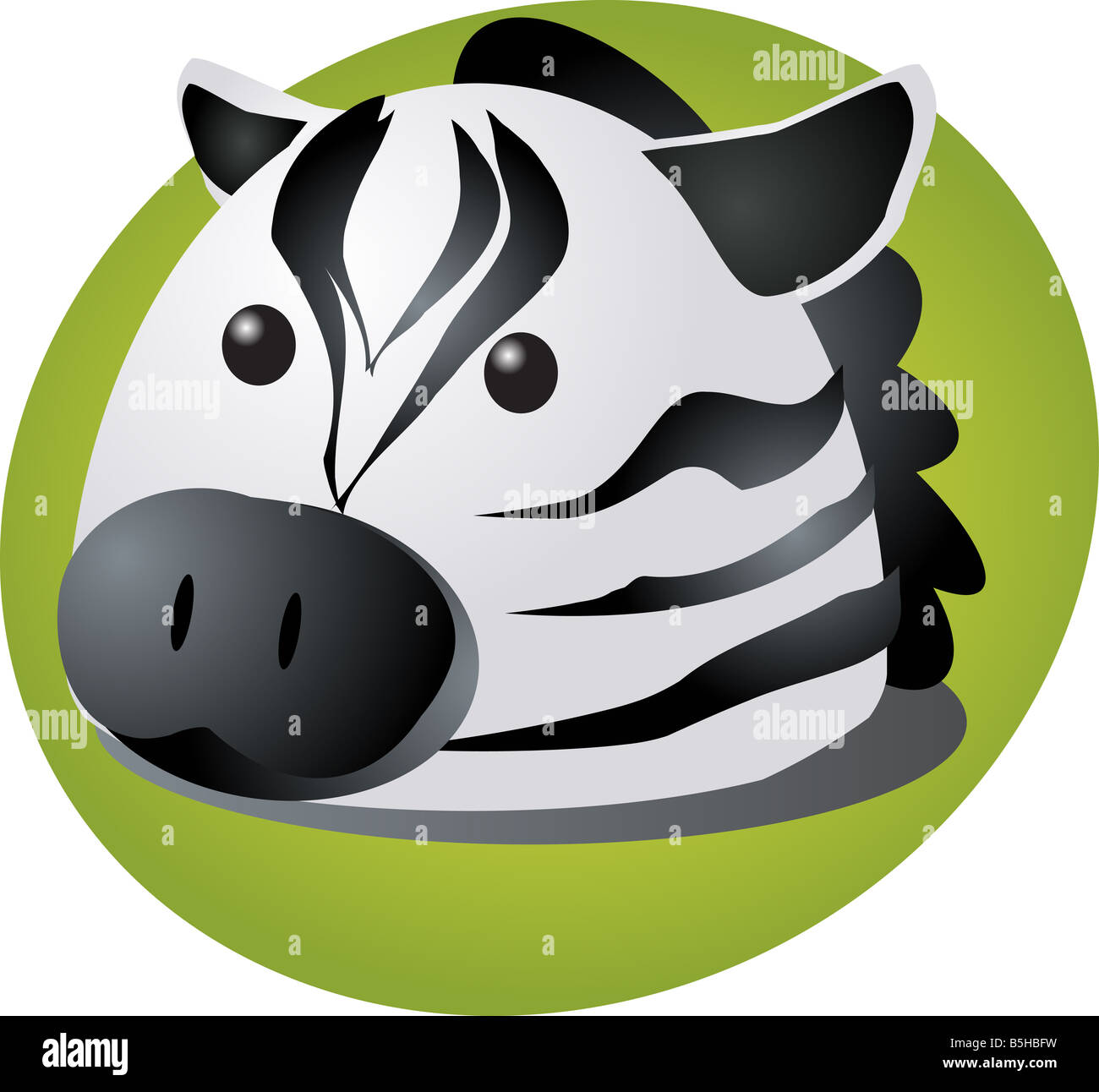 Cartoon head of a zebra hi-res stock photography and images - Alamy