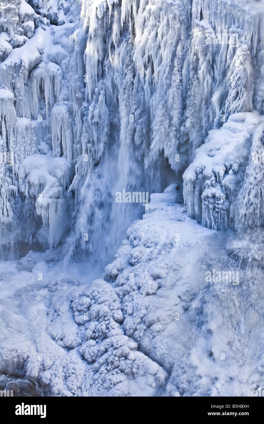 A frozen waterfall wonderland Stock Photo - Alamy