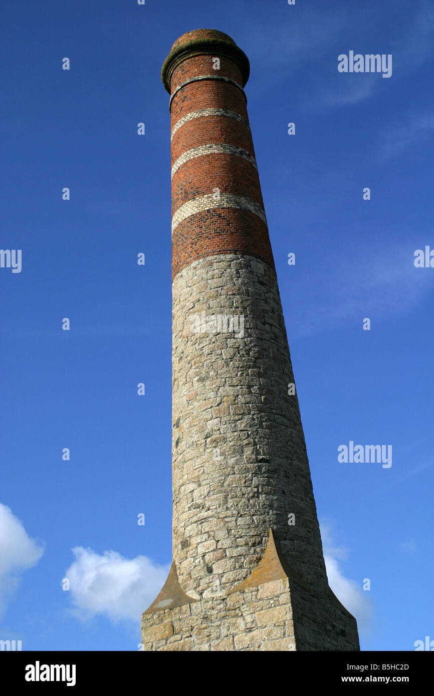 Mine stack Levant Cornwall UK Stock Photo - Alamy