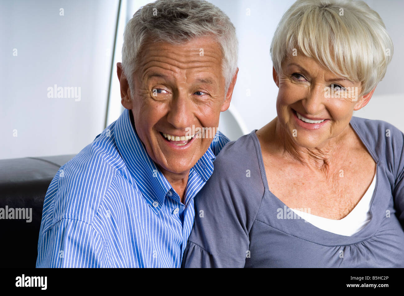 Senior couple smiling Stock Photo - Alamy