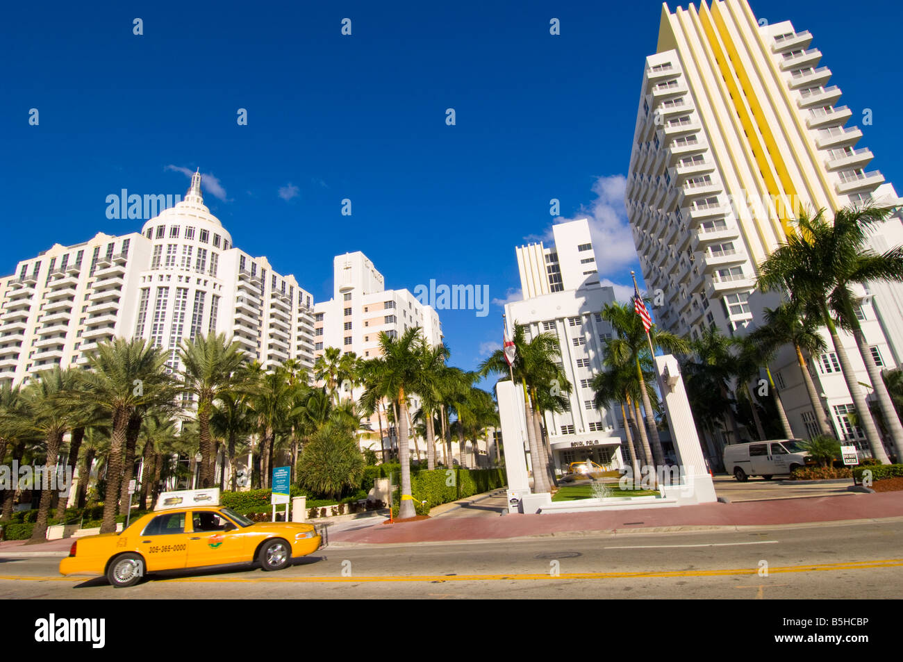 United States Of America Florida Miami Collins Avenue in South Beach ...