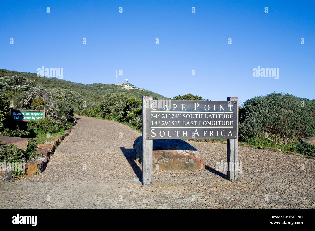 path to cape point lighthouse cape of good hope south africa Stock ...