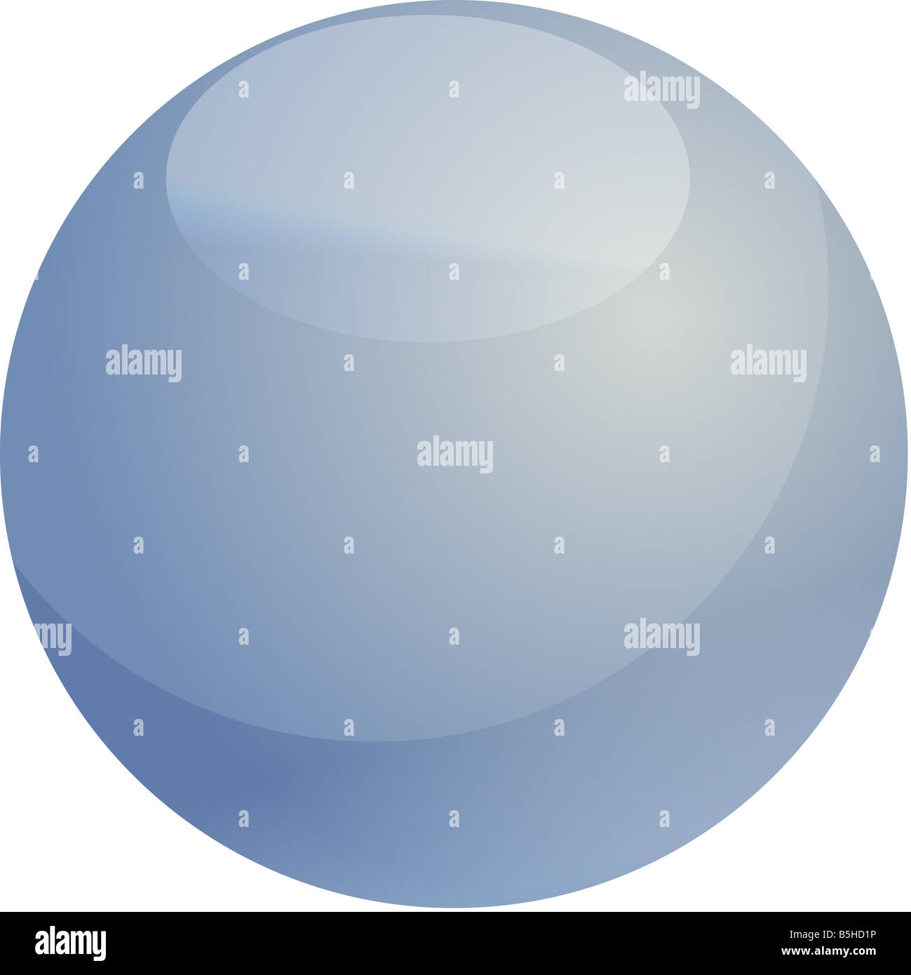 Illustration of blank glossy sphere with reflective surface Stock Photo ...