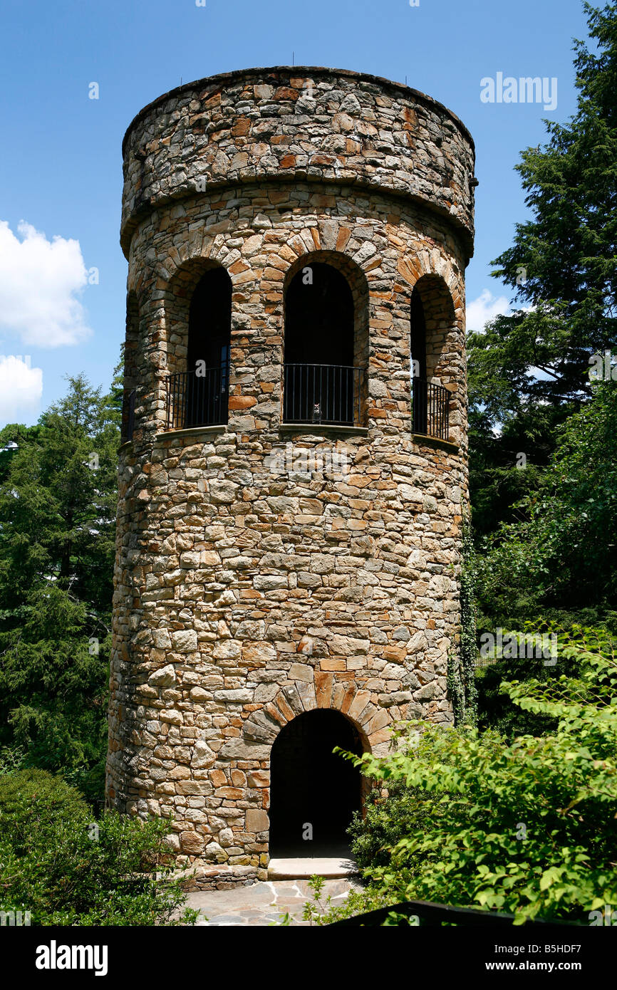 Beautiful forgotten bell tower alone in the woods Stock Photo - Alamy