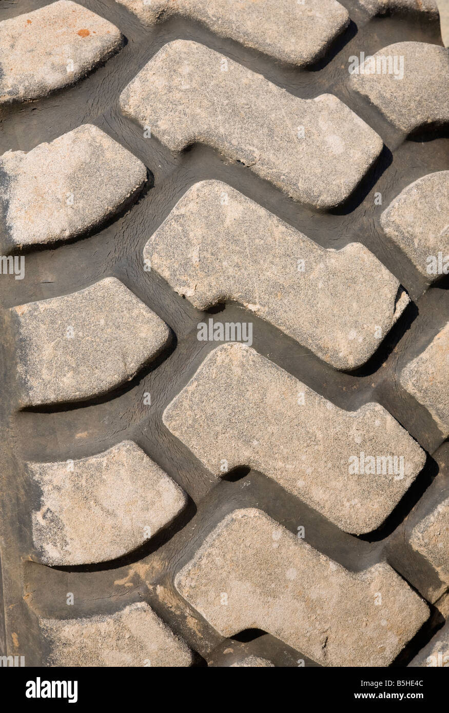 Rough tire tread of a front loader tyre Stock Photo - Alamy