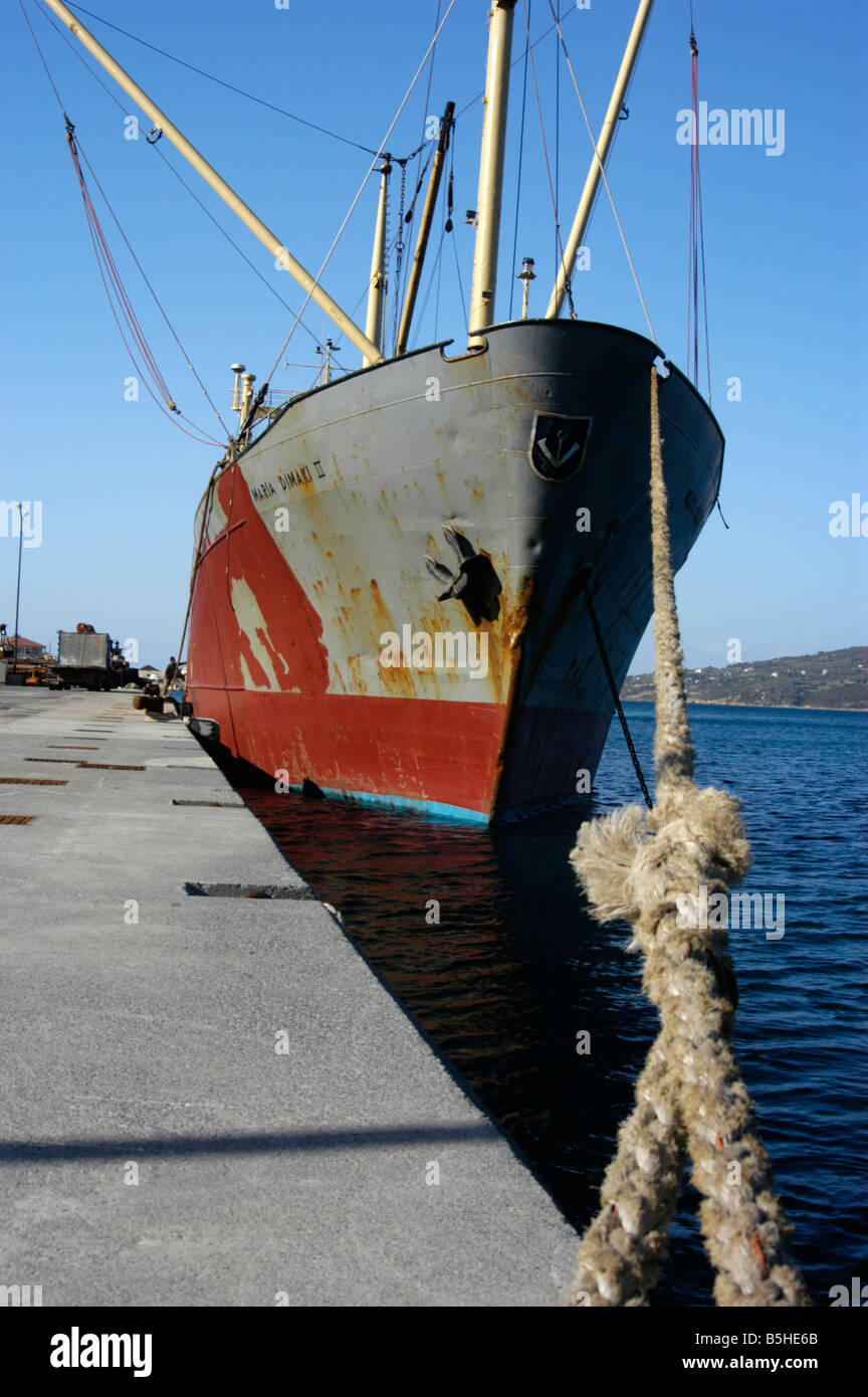 Old ship at the port Stock Photo - Alamy