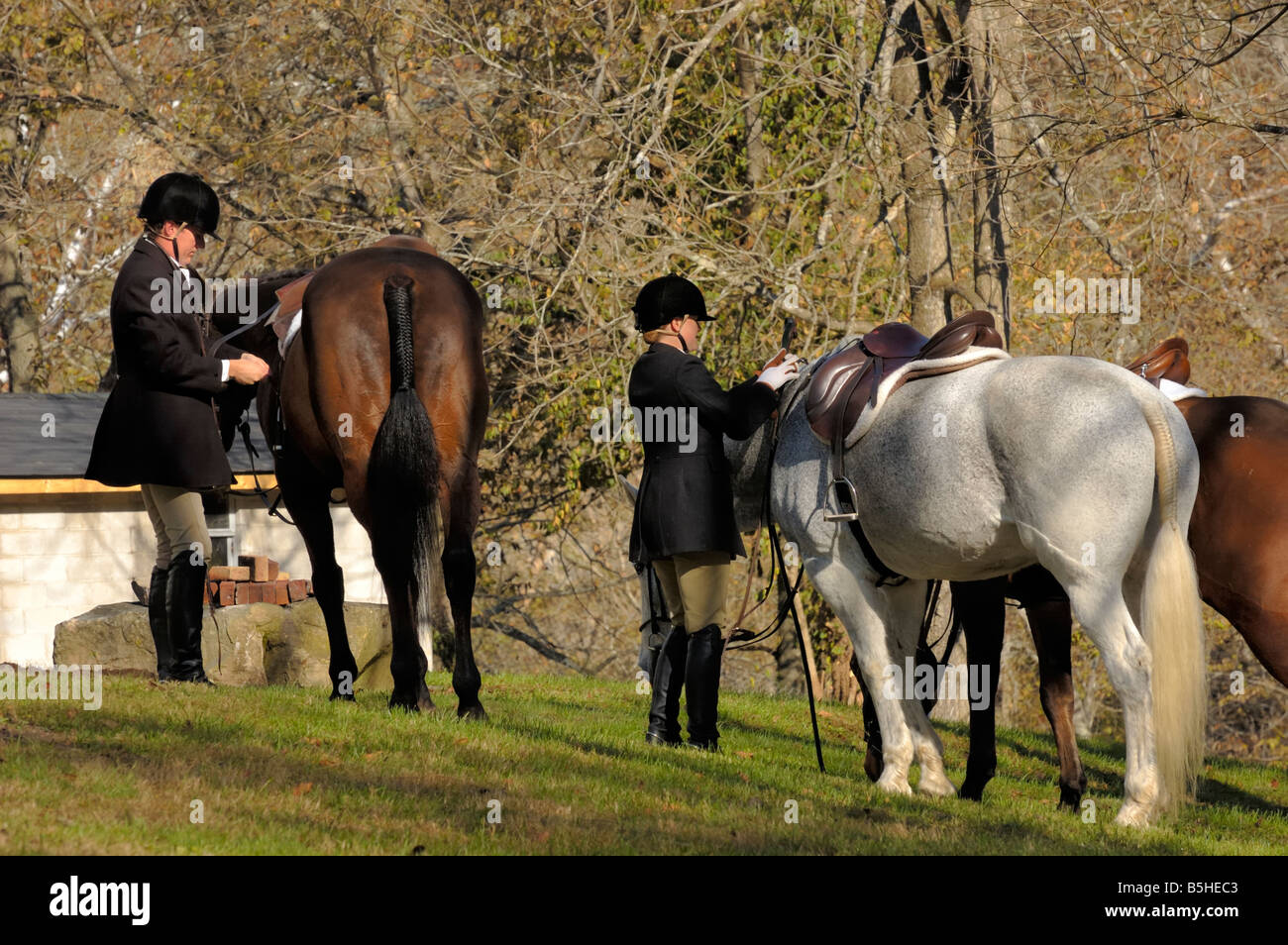 Annual Blessing of the Hounds at the Iroquois Hunt Club in Lexington ...