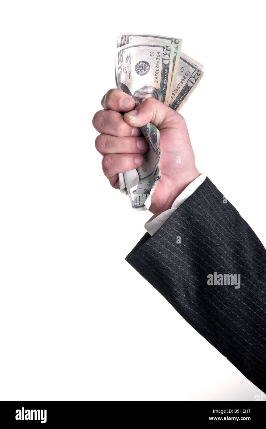 Fist full of money Stock Photo - Alamy