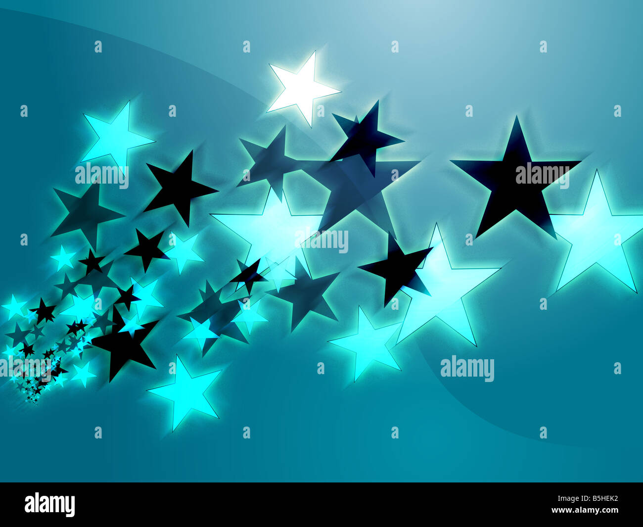 Dynamic flying stars abstract geometric wallpaper background Stock ...