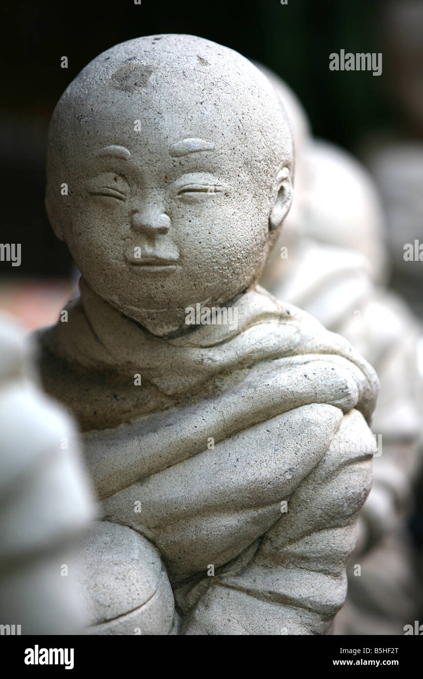 buddhist munk statue Stock Photo - Alamy
