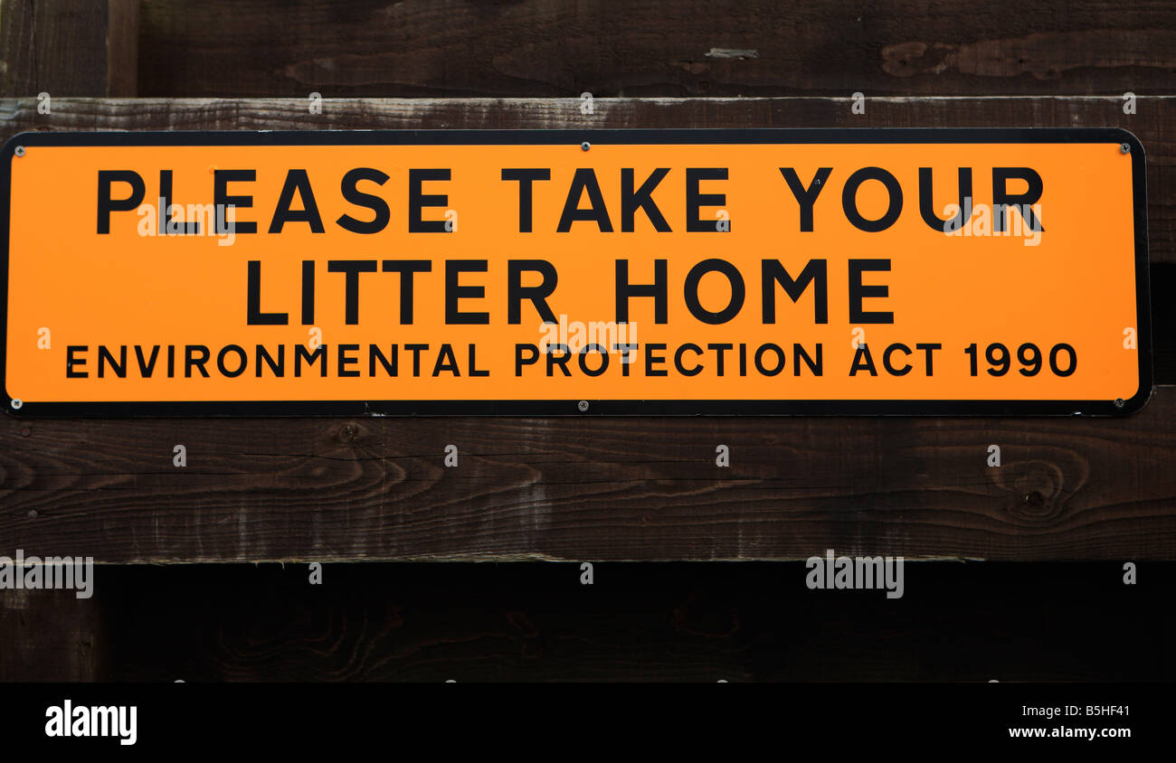 Please take your litter with you hi-res stock photography and images ...