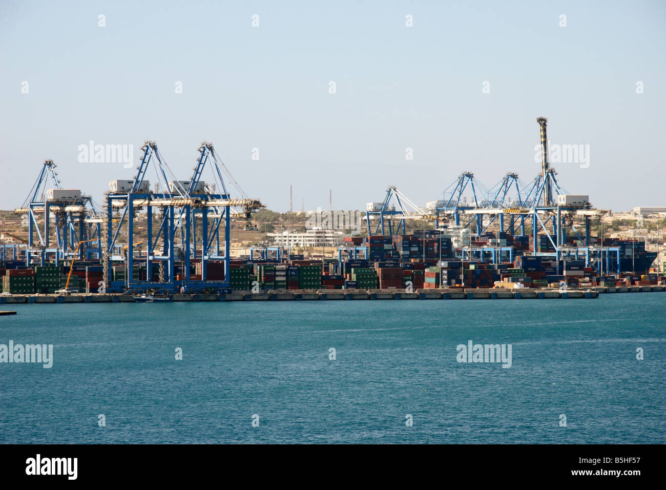 "Freeport Malta" Container Port on the southeast coast of Malta Stock ...