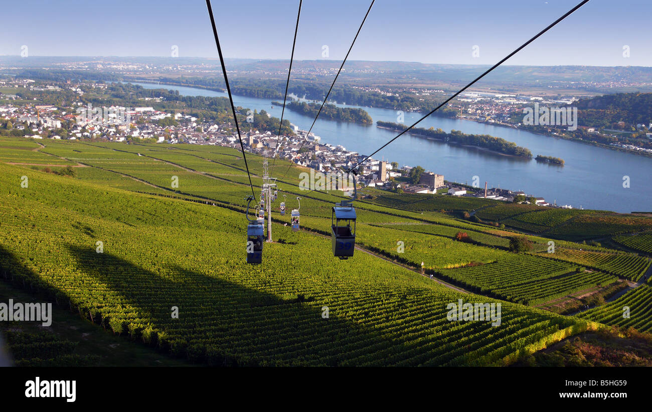 Cable railway in Rüdesheim,Germany Stock Photo - Alamy