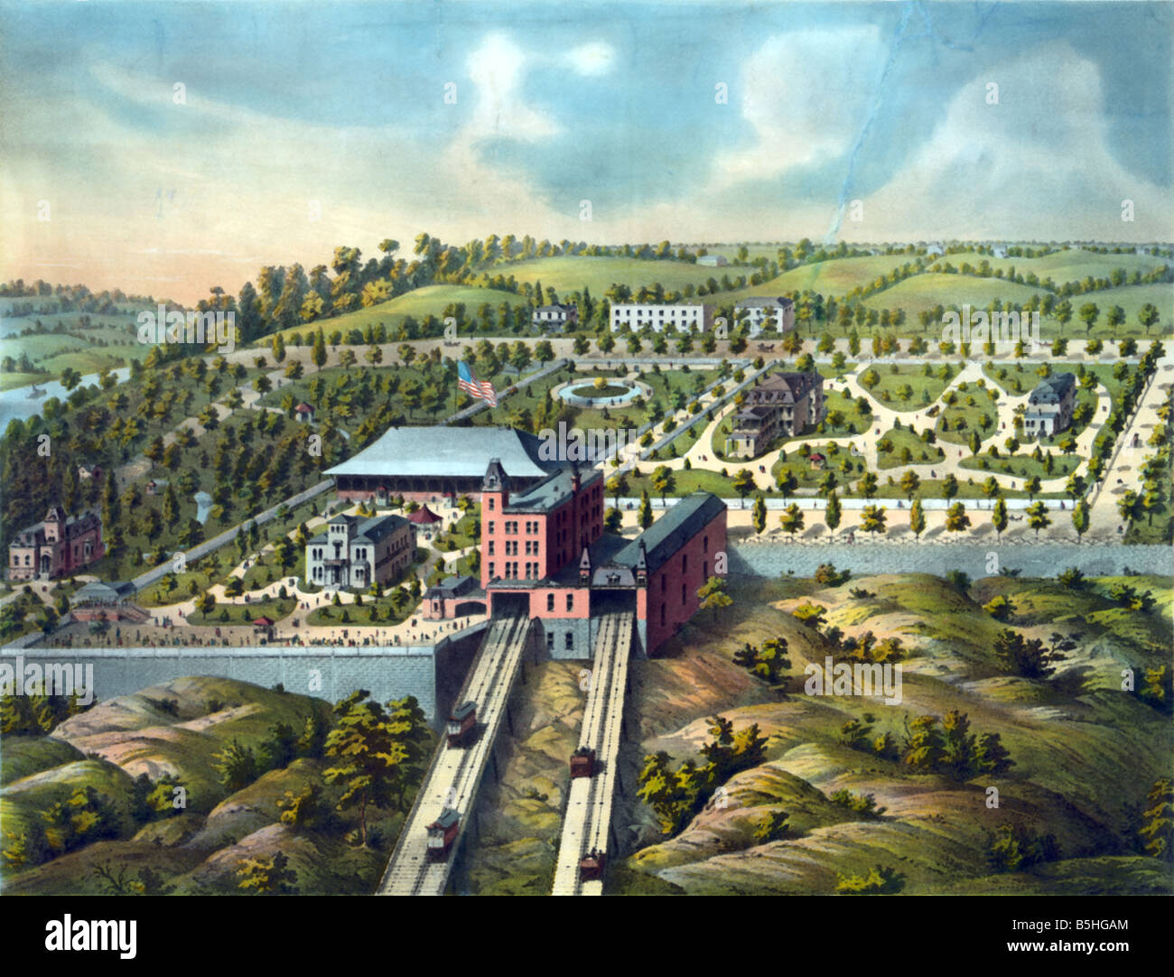 The incline at Price's Hill Stock Photo - Alamy