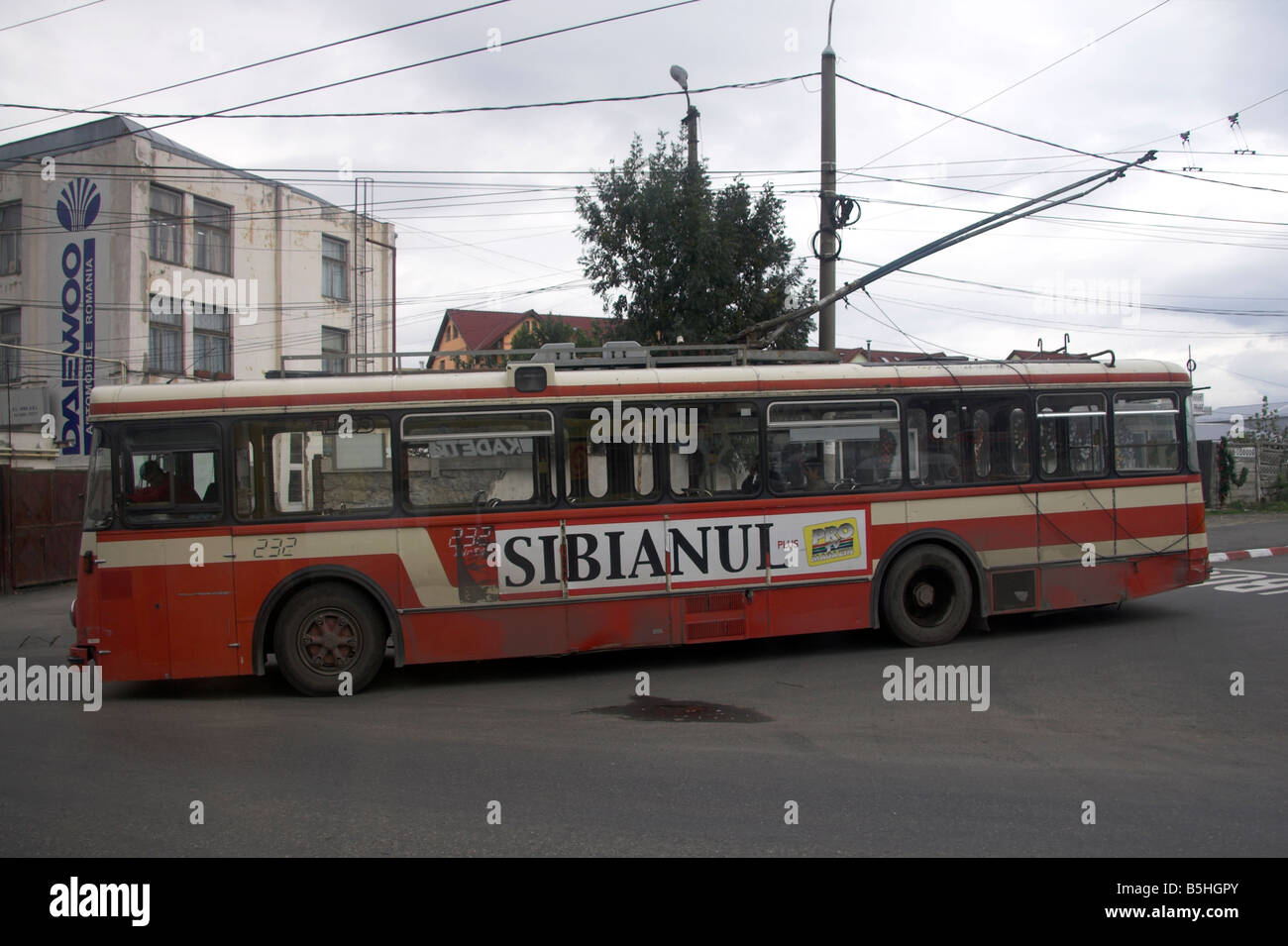 Trolleybus wires hi-res stock photography and images - Alamy