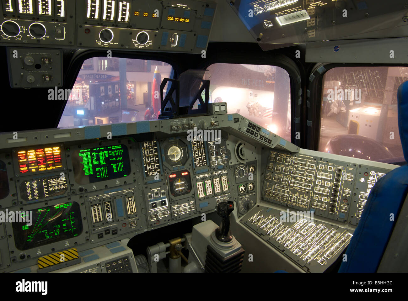 Mock up of a Space Shuttle orbiting satellite starboard flight control ...