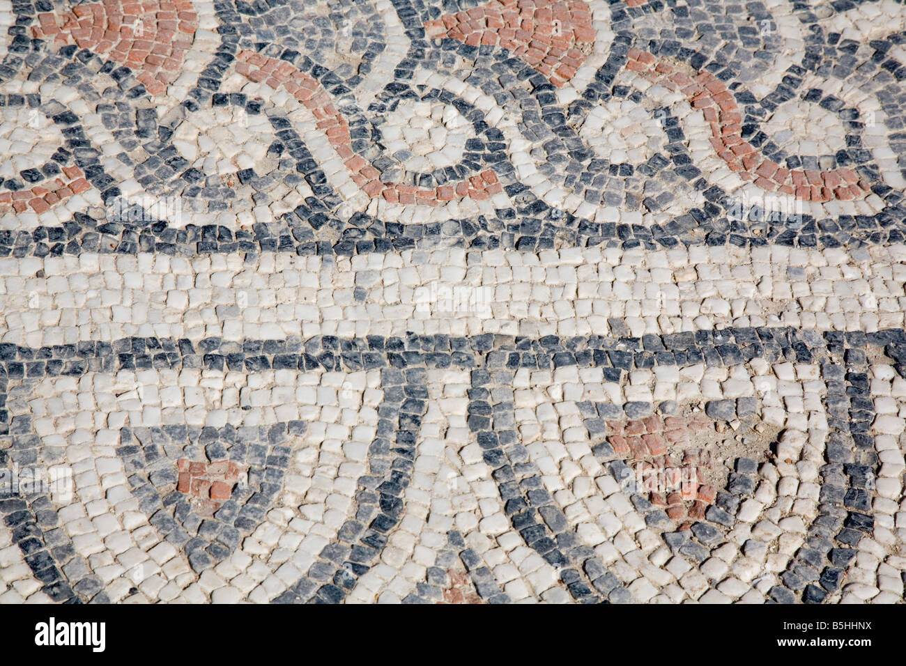 Fragment of Byzantine mosaic in Khersonissos also spelled Hersonnisos ...