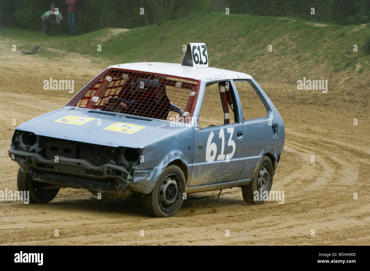 Banger Racing Car Smallfield Raceway Surrey Stock Cars Stock Photo - Alamy