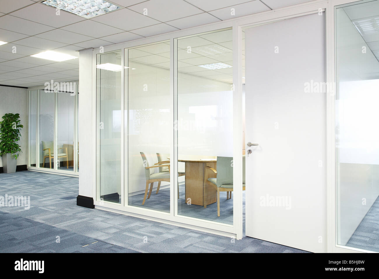 Empty office partition Stock Photo - Alamy