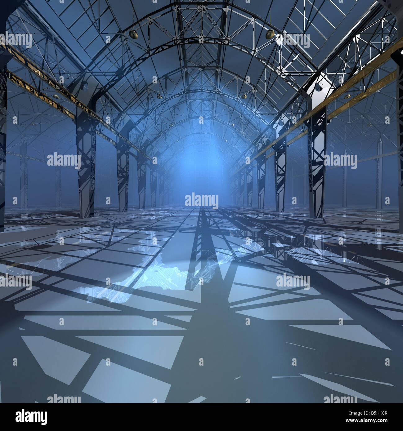 Industriehalle Illustration von Gregor Hartmann Industry Hall Stock ...