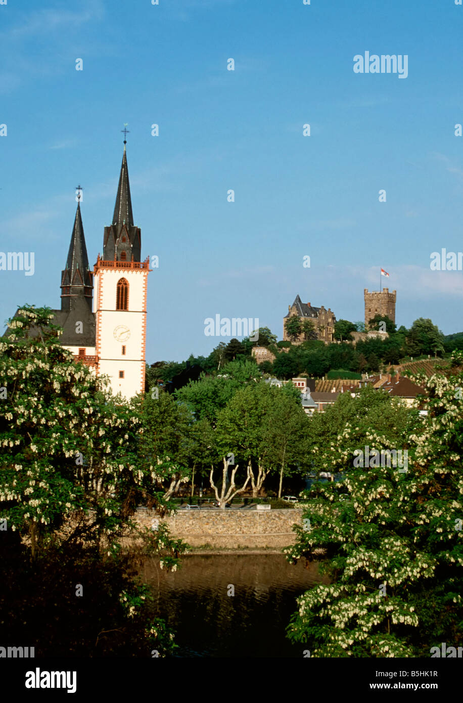 Castle Klopp, Bingen, Germany Stock Photo - Alamy