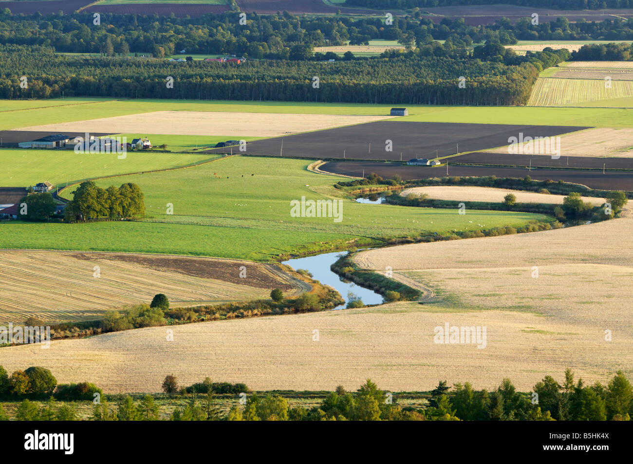 View across the Carse of Stirling and the River Forth, Stirling ...